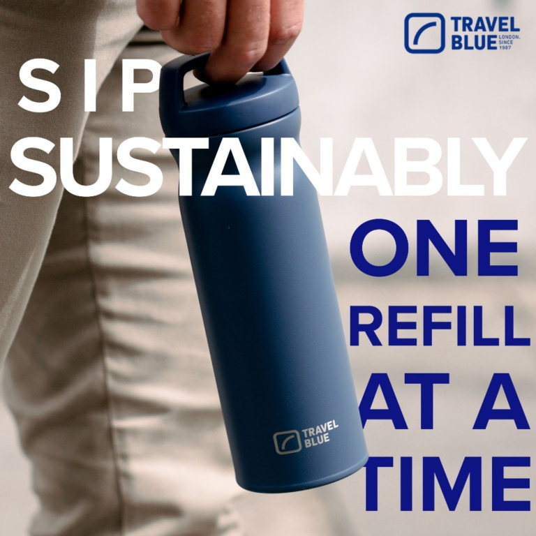 500ml Travel Blue Reusable Water Bottle - PrintnGift - Corporate Gift ...