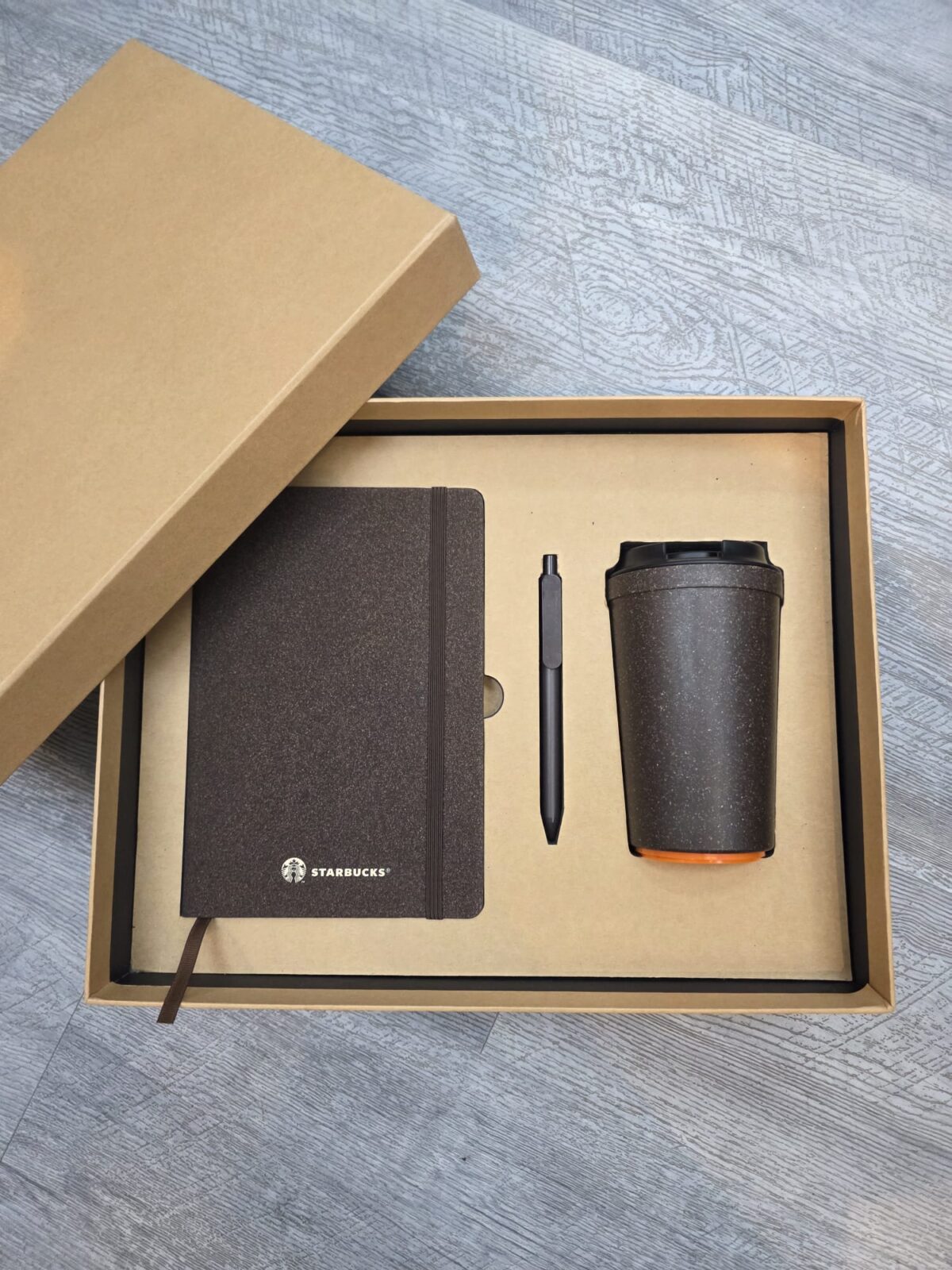 Custom Eco Coffee-Ground Office Gift Set - PrintnGift - Corporate Gift ...